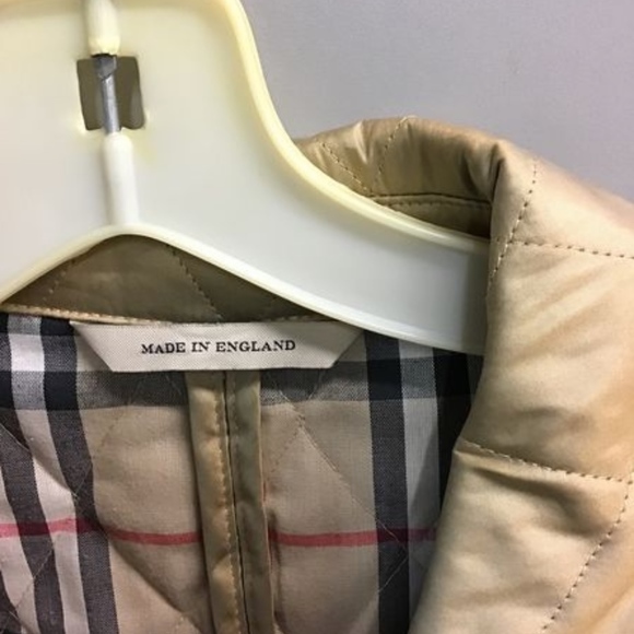 Burberry | Jackets & Coats | Burberry Ladies Gold Quilted Snap Jacket ...